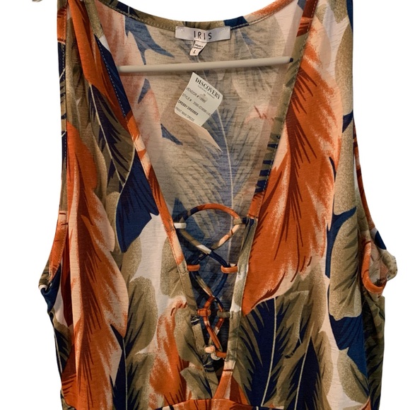 Discovery | Dresses | Printed Maxi Dress With Two Front Slits Creating ...